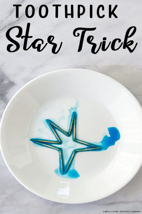 Toothpick Star Experiment - Simple Living. Creative Learning