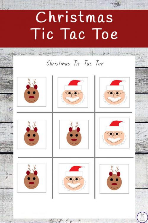 {FREE} Printables Christmas Tic Tac Toe - Simple Living. Creative Learning