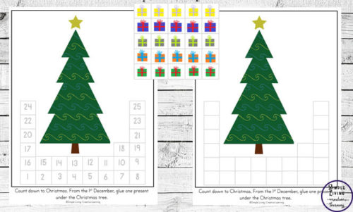 Printable Christmas Tree and Presents Advent Calendar - Simple Living ...