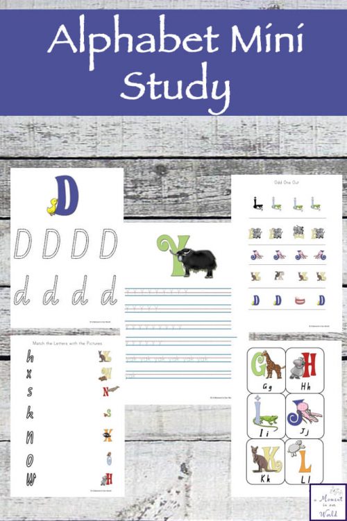 Alphabet Mini Study - Simple Living. Creative Learning