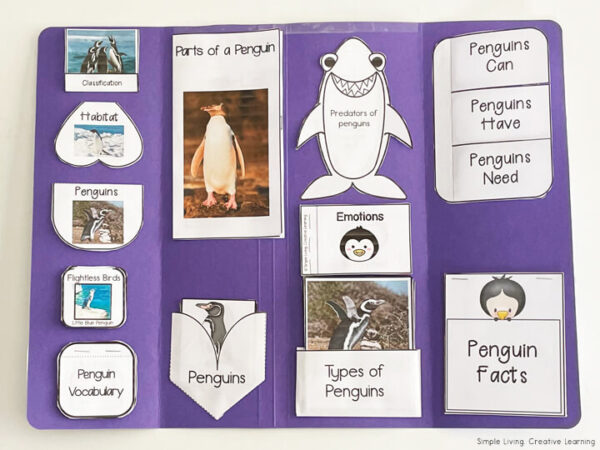 Penguin Lapbook - Simple Living. Creative Learning