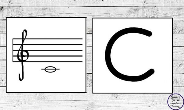 Music Notes Flashcards - Simple Living. Creative Learning