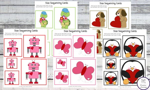 {FREE} Printable Valentine Size Sequencing Cards - Simple Living ...