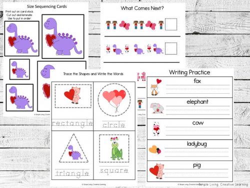 Valentine Activity Pack - Simple Living. Creative Learning