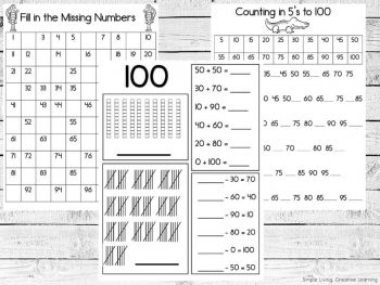 Counting to 100 Printable - Simple Living. Creative Learning