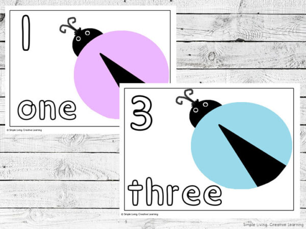 Ladybug Number Mats 1-20 - Simple Living. Creative Learning