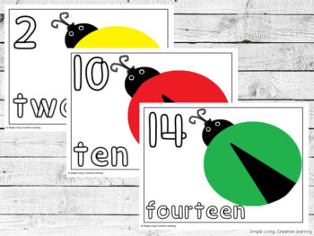 Ladybug Number Mats 1-20 - Simple Living. Creative Learning