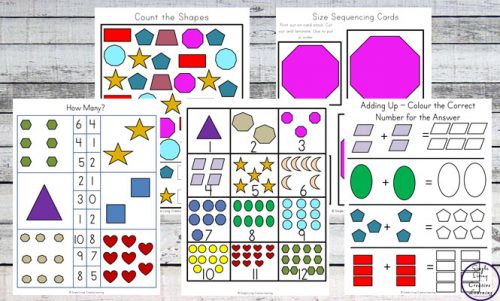 Shape Printable Pack - Simple Living. Creative Learning