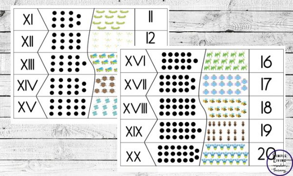 Roman Numeral Puzzles - Simple Living. Creative Learning