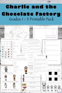 Charlie and the Chocolate Factory Grades 1 - 3 Printable Pack - Simple ...