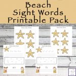 Beach Sight Words - Simple Living. Creative Learning