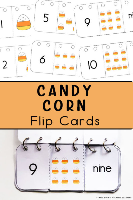 Candy Corn Flip Cards - Simple Living. Creative Learning