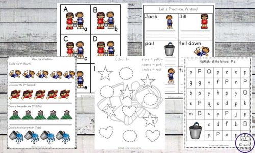 Jack and Jill Printable Pack - Simple Living. Creative Learning