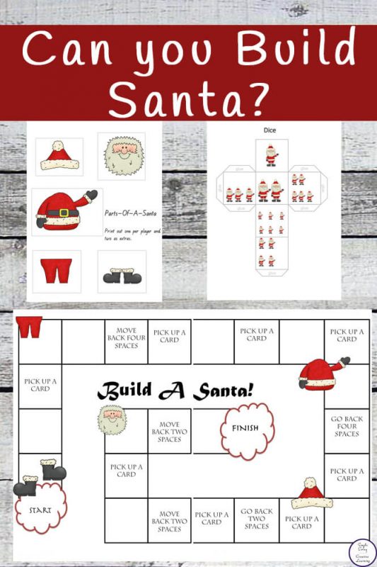 Build A Santa Board Game - Simple Living. Creative Learning