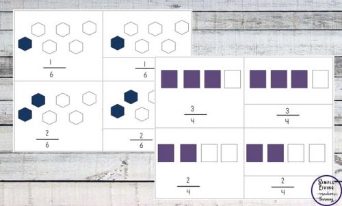 Fraction Cards - Simple Living. Creative Learning