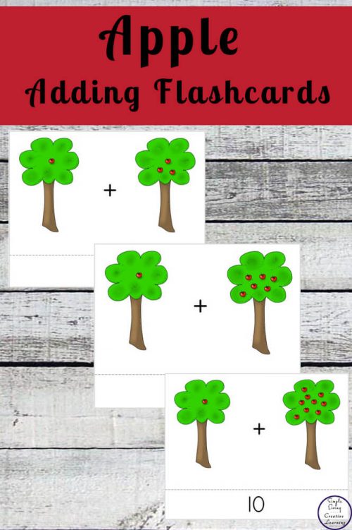 {FREE} Printable Apple Tree Adding Flashcards - Simple Living. Creative ...