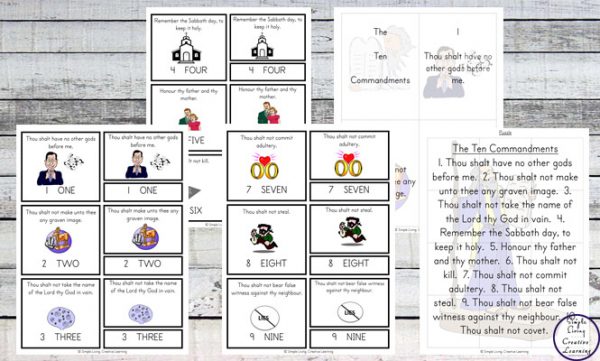 Exodus 20:1-17 ~ The Ten Commandments - Simple Living. Creative Learning