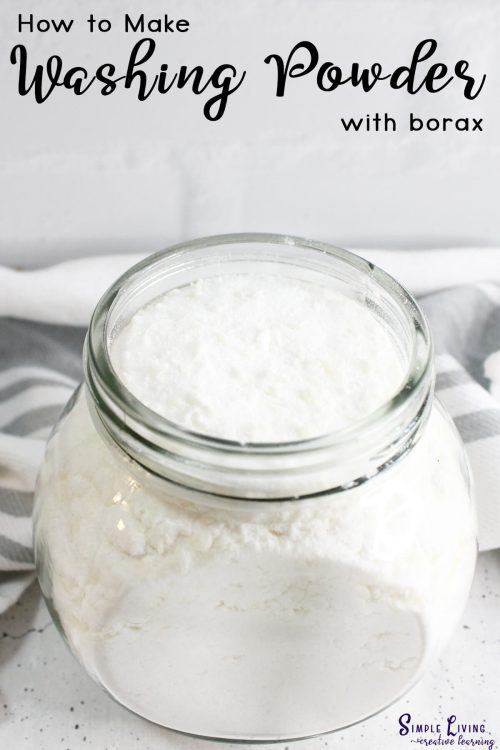 How to Make Washing Powder {with Borax} - Simple Living. Creative Learning