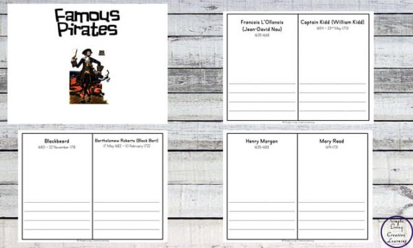 4 Free Pirate Printables - Simple Living. Creative Learning