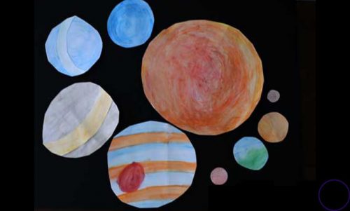Watercolour Solar System - Simple Living. Creative Learning