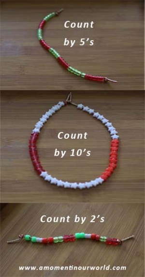 Christmas Math Beads - Simple Living. Creative Learning