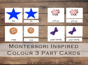 Montessori-Inspired Colour 3 Part Cards - Simple Living. Creative Learning