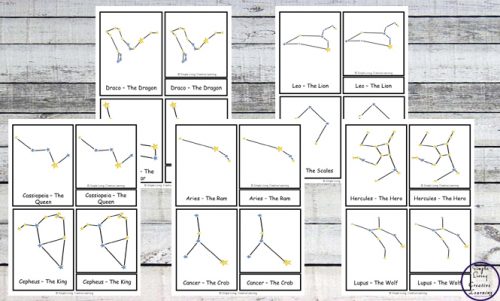 {FREE} Printable Constellation Cards - Simple Living. Creative Learning