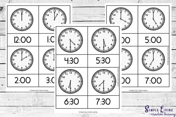 Printable Analogue Time Cards - Simple Living. Creative Learning