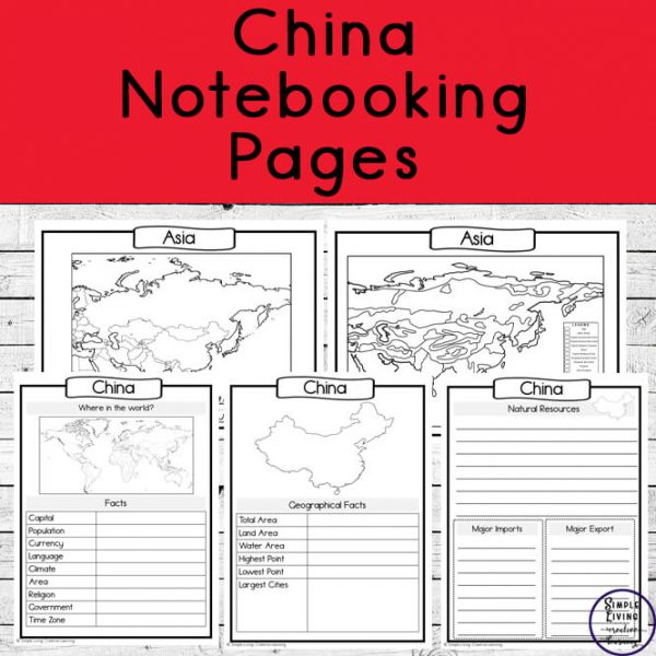 China Unit Study - Simple Living. Creative Learning