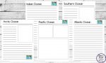 {FREE} Printable Continent and Ocean Notebooking Pages - Simple Living ...