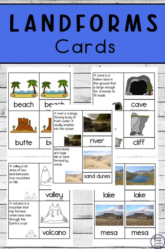 Landform Cards - Simple Living. Creative Learning
