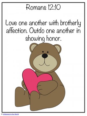 Monday Memory Verse: Romans 12:10 - Simple Living. Creative Learning