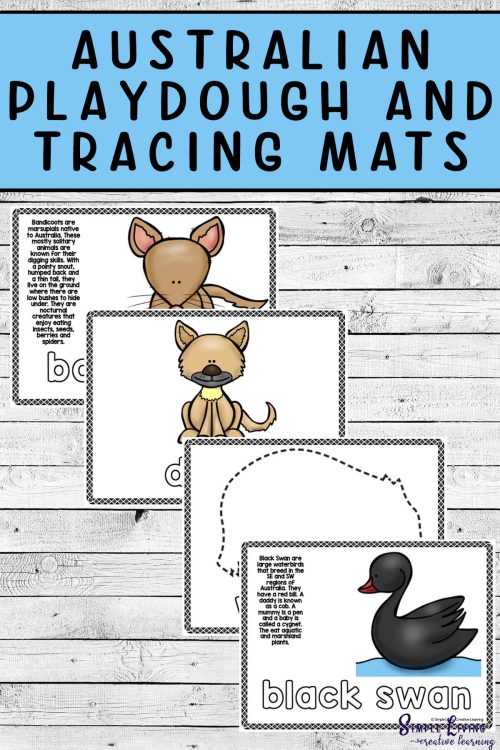 Australian Animals Playdough and Tracing Mats - Simple Living. Creative ...