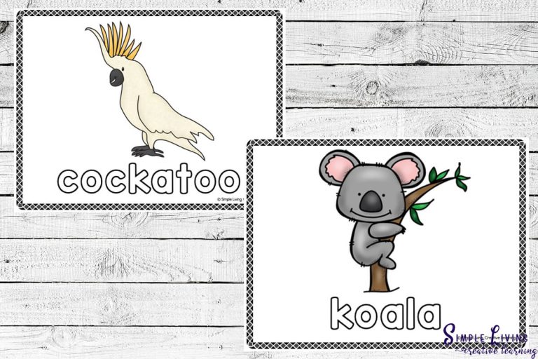 Australian Animals Playdough and Tracing Mats - Simple Living. Creative ...