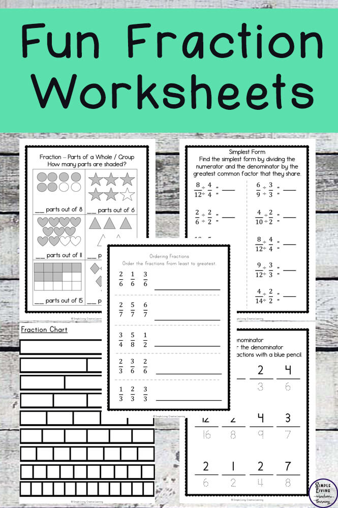 Fun Fractions Simple Living Creative Learning Fun Fractions Simple Living Creative Learning