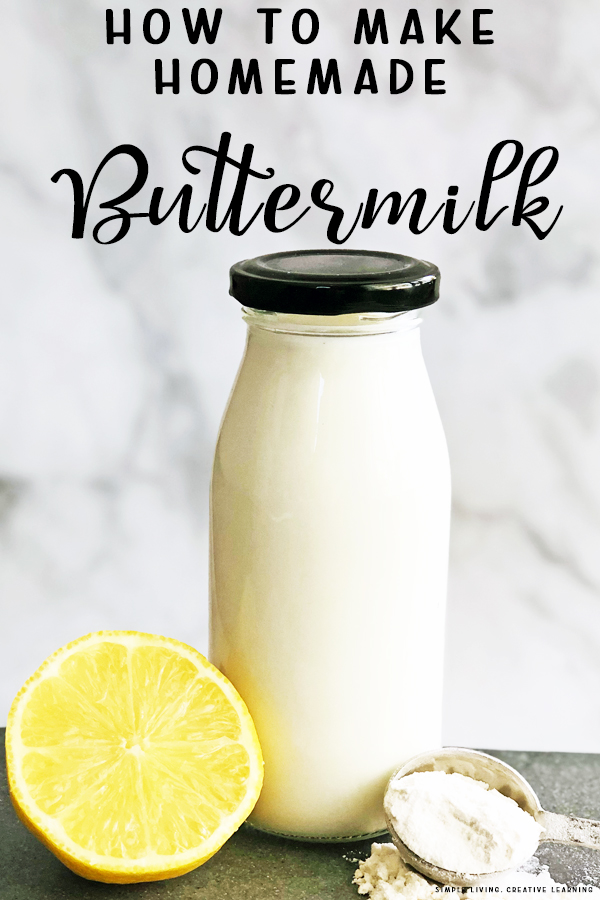 How To Make Homemade Buttermilk Simple Living Creative Learning