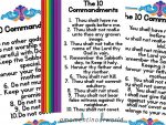 The 10 Commandments - Read, Write, Memorise - Simple Living. Creative ...