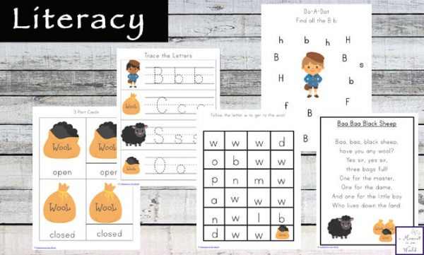 Baa Baa Black Sheep Printable Pack - Simple Living. Creative Learning