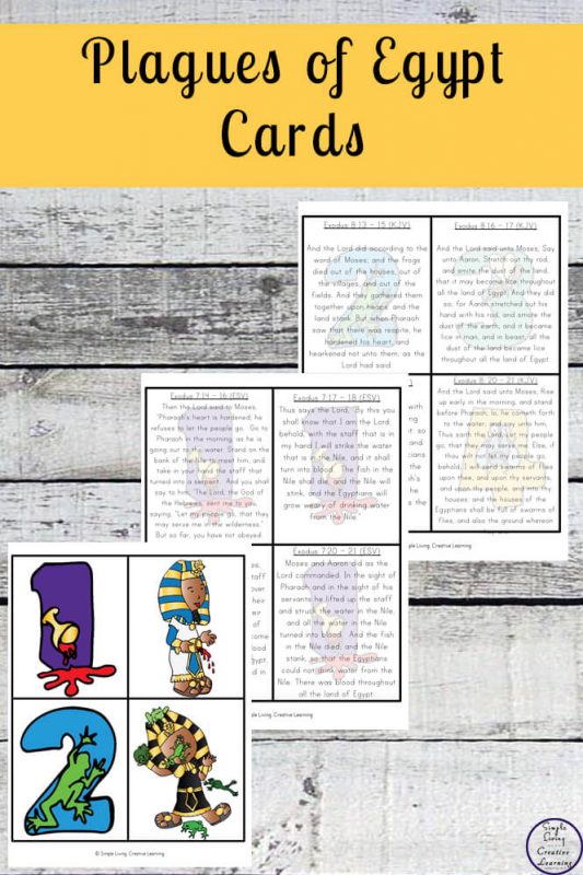 Plagues of Egypt Cards - Simple Living. Creative Learning