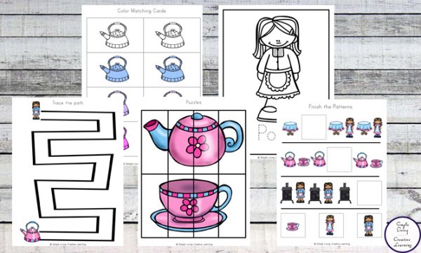 Polly Put the Kettle On Printable Pack - Simple Living. Creative Learning