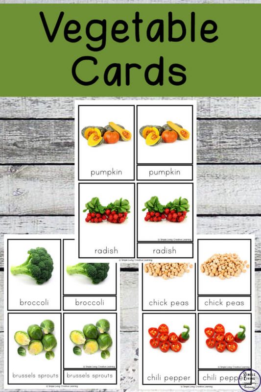 {FREE} Printable Vegetable Cards - Simple Living. Creative Learning