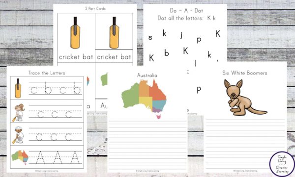 Christmas in Australia Preschool Printable Pack - Simple Living ...