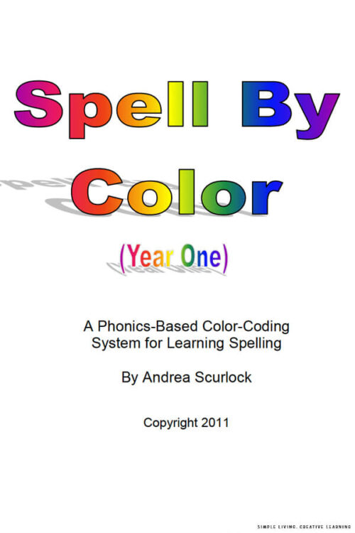 {Review} Spell By Color - Simple Living. Creative Learning