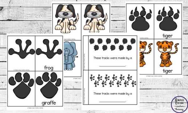 Animal Print Cards and Mini Book - Simple Living. Creative Learning