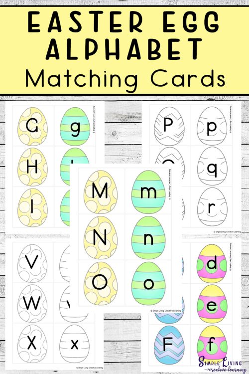 Easter Egg Alphabet Matching Cards - Simple Living. Creative Learning