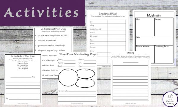 On the Banks of Plum Creek Literature Study - Simple Living. Creative ...