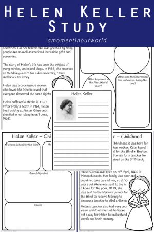 Helen Keller Study - Simple Living. Creative Learning
