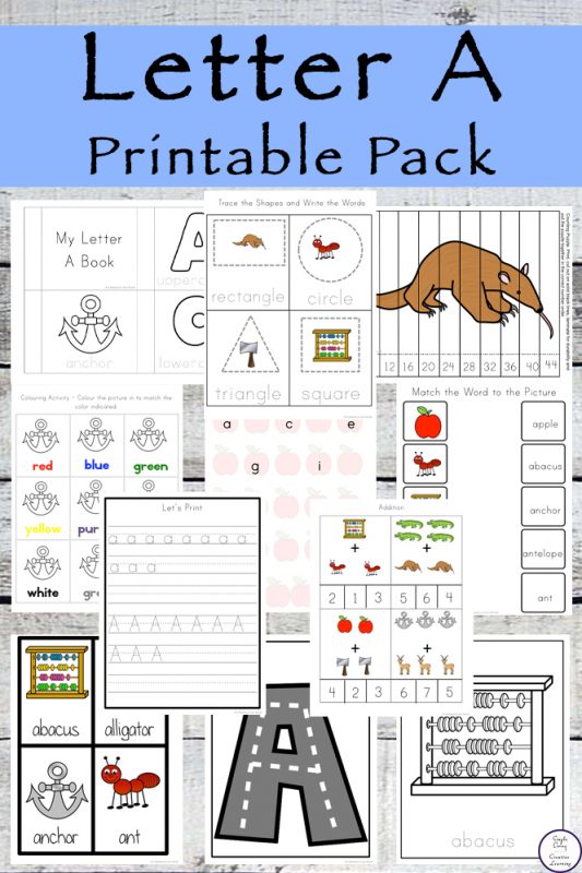 {Letter of the Week} Letter A Printable Pack - Simple Living. Creative ...