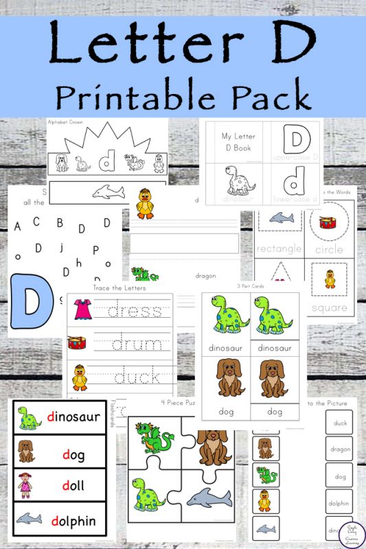 {Letter of the Week} Letter D Printable Pack - Simple Living. Creative ...