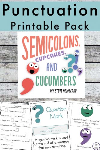 Teaching Punctuation with Semicolons, Cupcakes, and Cucumbers - Simple ...